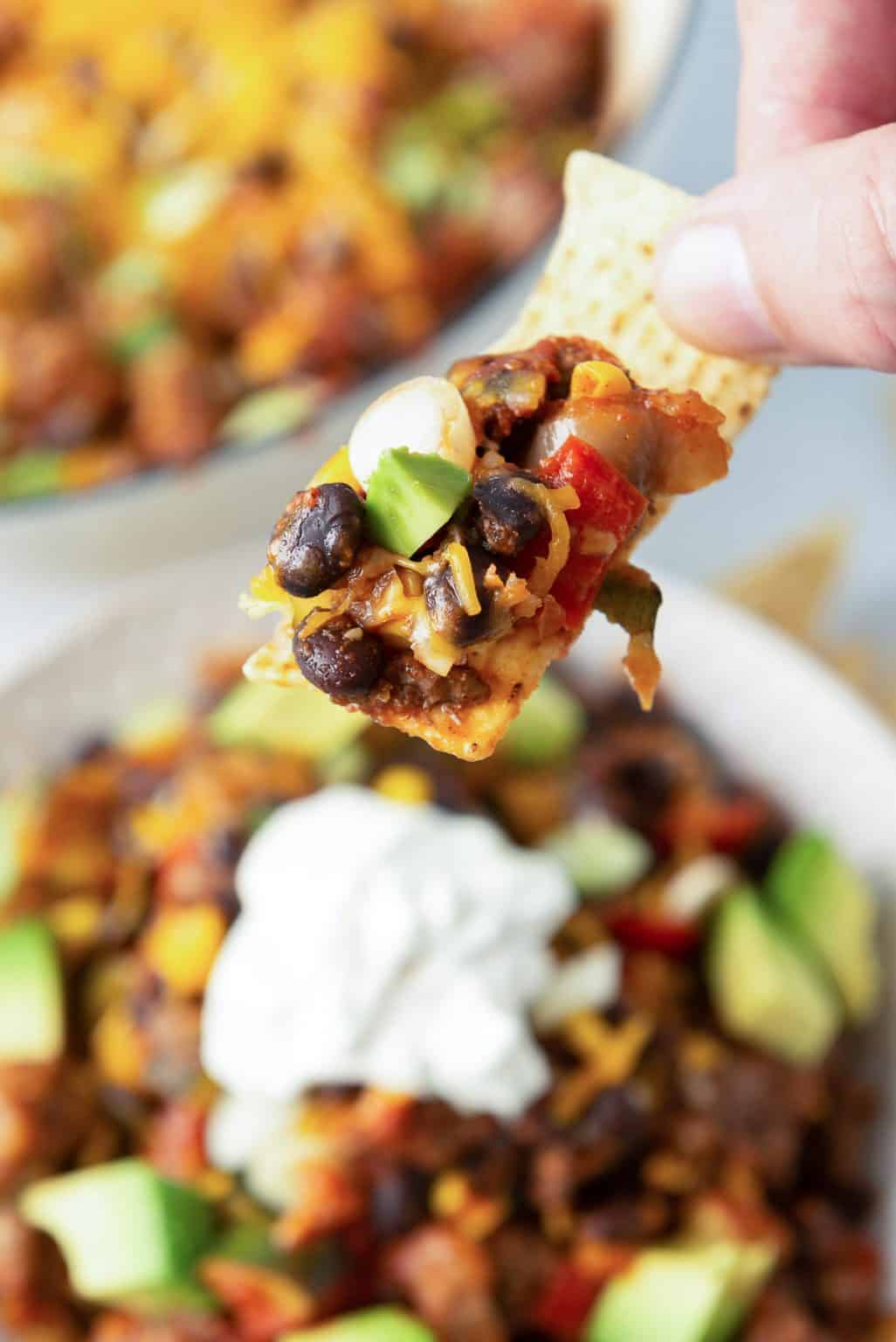 Loaded Taco Skillet (One-Pot-30 Minutes!) | Wholesome Made Easy