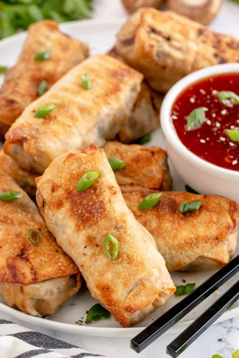 Air Fryer Egg Rolls (Healthier Crispy Egg Rolls) - Wholesome Made Easy