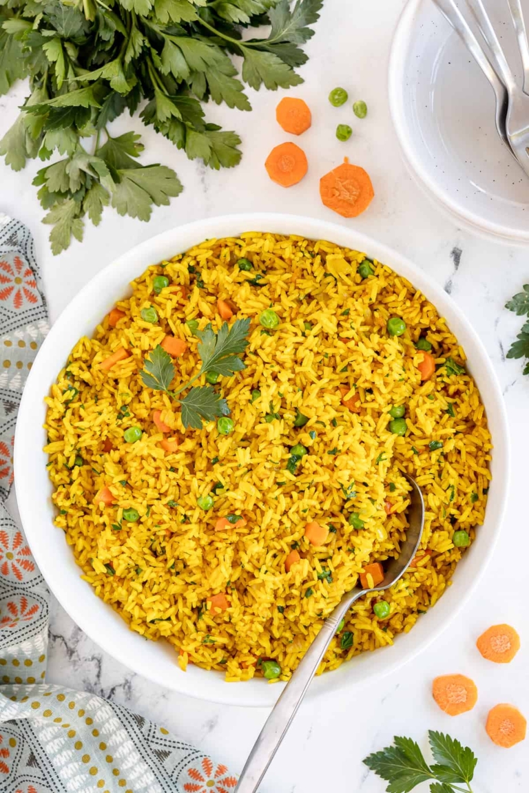 Yellow Rice Pilaf - Wholesome Made Easy