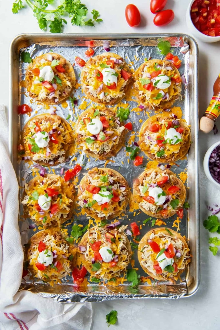 Mini Sheet Pan Tostadas - Wholesome Made Easy