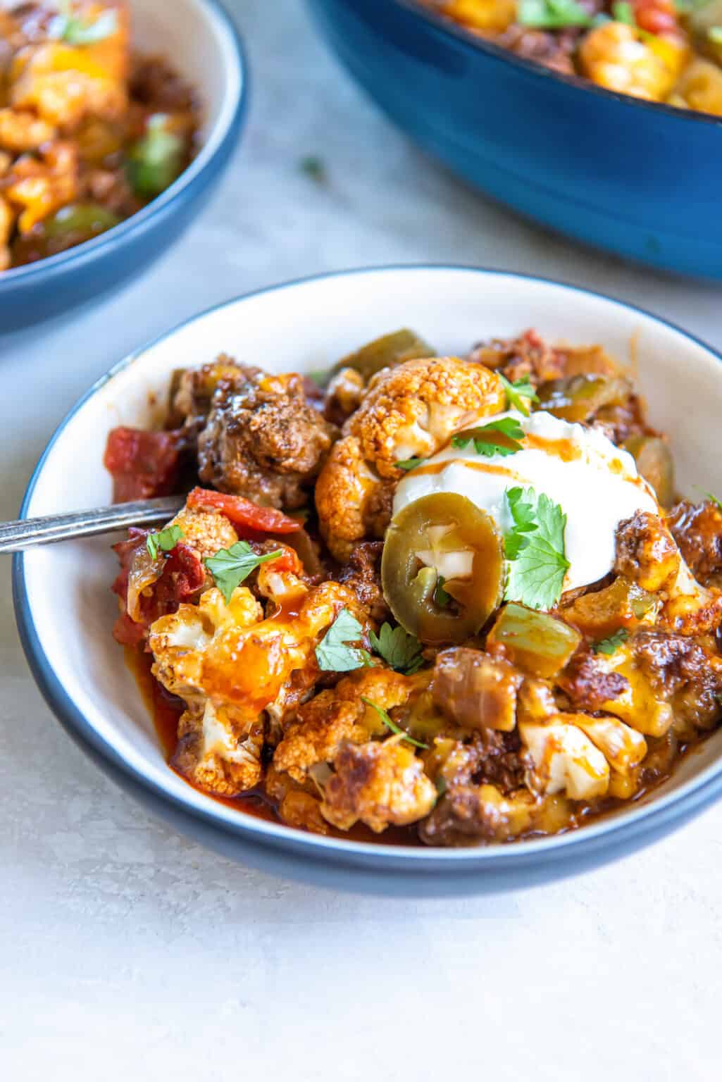 Cauliflower Beef Taco Skillet - Wholesome Made Easy