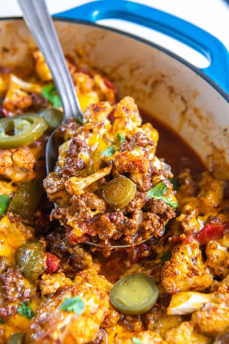 Cauliflower Beef Taco Skillet - Wholesome Made Easy