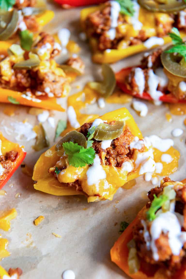 Mini Bell Pepper Nachos - Wholesome Made Easy