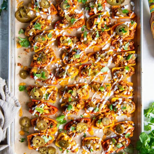 Mini Bell Pepper Nachos - Wholesome Made Easy