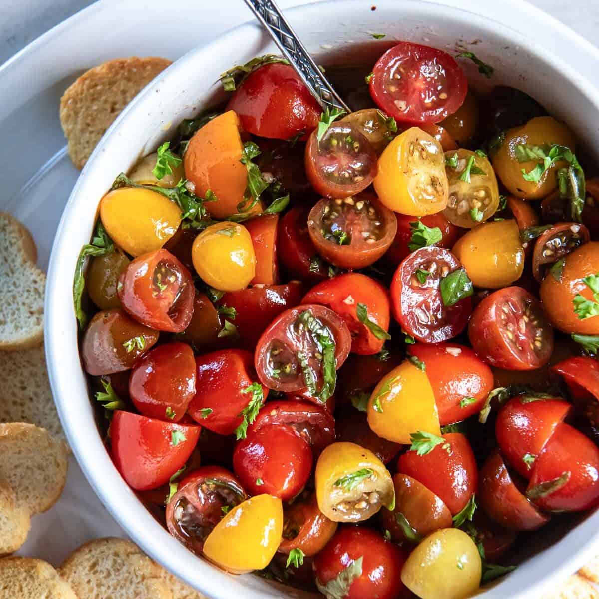 Marinated Cherry Tomatoes - Wholesome Made Easy